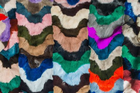 Multicolor Soft Mink Fur Tecture Stock Image Image Of Decorative