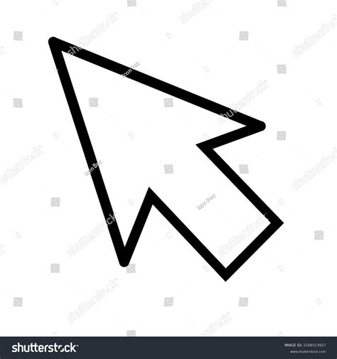 Line Cursor Icon Trendy Flat Style Stock Illustration 2168523927
