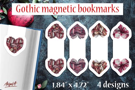 Set Of 6 Neon Flying Butterfly Bookmark Sublimation Designs