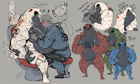 Rule 34 Anthro Arthropod Balls Big Pecs Big Penis Blue Body Blush