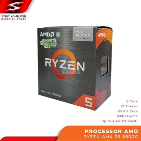 Processor AMD Ryzen 5 5600G With Radeon Graphics Prosesor Ryzen5 AM4 Lazada Indonesia