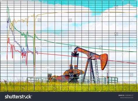 Decline Curve Analysis Chart That Predicts Stock Illustration 1030584127