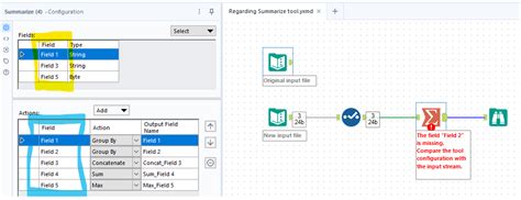 Solved Regarding Summarize Tool Alteryx Community