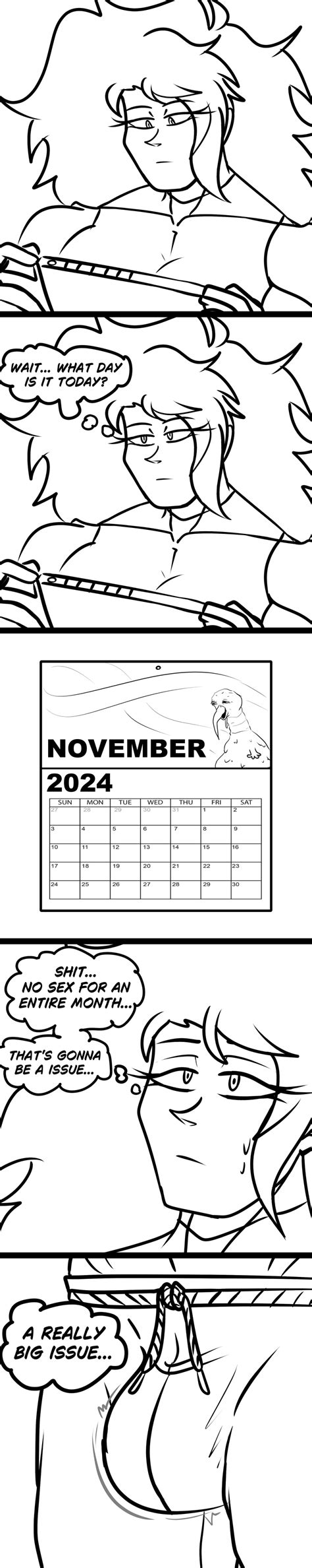 Rule 34 1futa Bulge Calendar Object Comic Dialogue Futanari