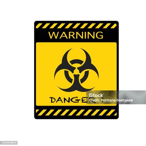 위험 아이콘바이오 해저드 주의 경고 벡터 기호벡터 일러스트레이션eps 건강관리와 의술에 대한 스톡 벡터 아트 및 기타 이미지