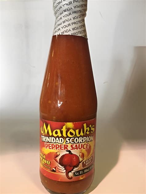 Matouk Trinidad Scorpion Pepper Sauce 300ml 10fl Oz Carib Import And Export Inc