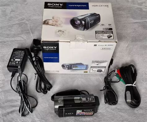 SONY HANDYCAM HDR-CX130E 30x Zoom HD Camcorder + 16GB SD Card £95.00 ...