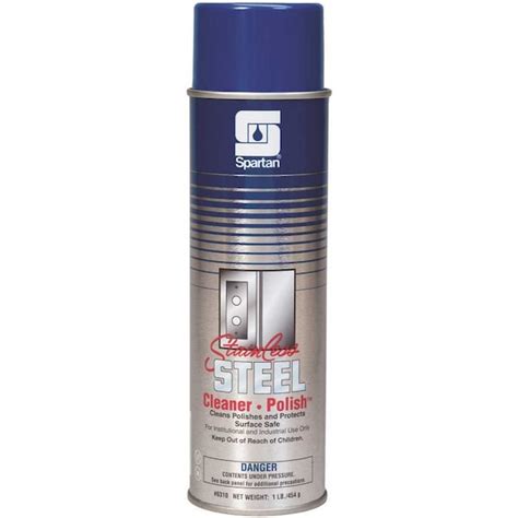 Spartan Chemical 16oz Aerosol Can Lemon Scent Stainless Steel Cleaner