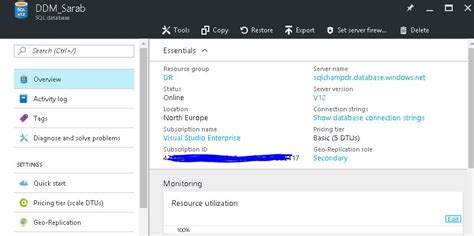 Configure Active Geo Replication Using Azure Portal Sqlchamp