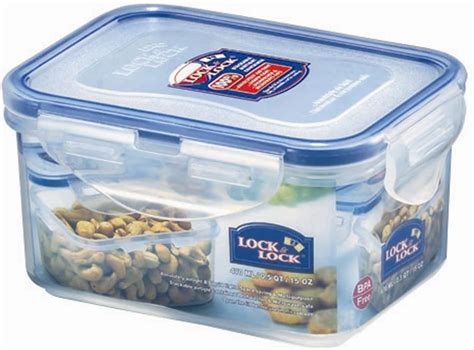 Pack Of 6 Lock And Lock Airtight Rectangular Food Storage