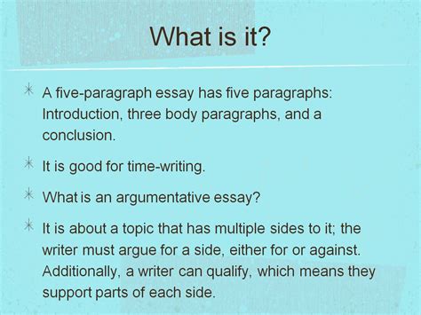 English And Esol Lab Workshops 5 Paragraph Essay Structure Stefanie