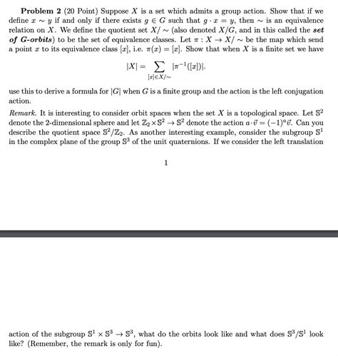 Solved Problem 2 20 Point Suppose X Is A Set Which Chegg Com