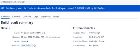 How To Trigger A Bamboo Build From Jira Cloud Tmc Application