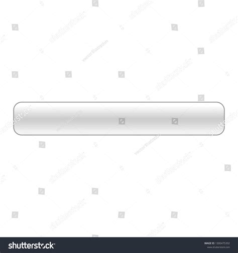 Blank Glossy Button Rounded Rectangle Graphic Stock Vector Royalty Free Shutterstock