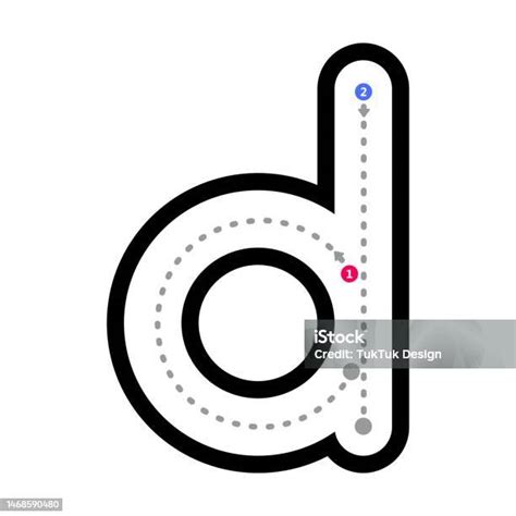 추적 알파벳 문자 D 소문자 미리 쓰기 점선 요소 유치원 및 미취학 아동 워크시트 필기 연습 0명에 대한 스톡 벡터 아트 및 기타 이미지 Istock