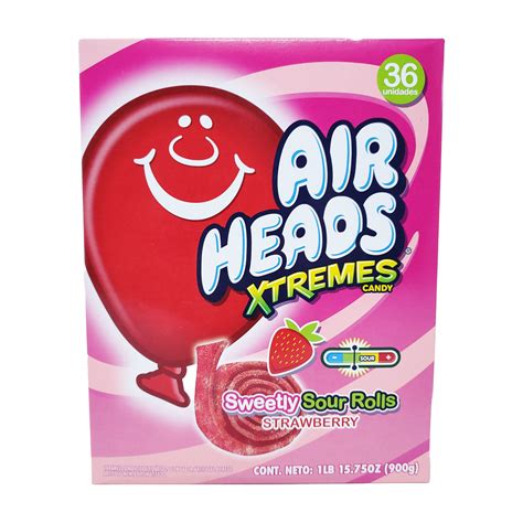 Strawberry Xtreme Sour Rolls Airheads Antojo Boricua