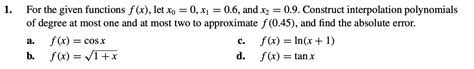 Solved Use Theorem to ﬁnd an error bound for the Chegg