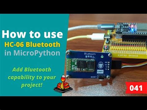 041 MicroPython TechNotes HC 06 Bluetooth YouTube