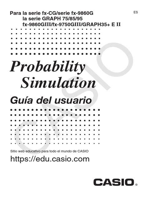 Probability Simulation Es Pdf Calculadora Matemáticas Probability Simulation Es Pdf Calculadora Matemáticas
