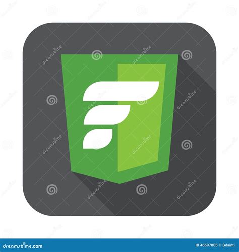 Raster Round Icon Of Php Framework Stock Vector Illustration Of