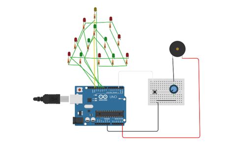Circuit Design Personalizado Arbolito De Navidad Con Sonido Tinkercad