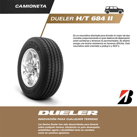 Bridgestone Tires Dueler H T 684 Ii 265 60r18 La Casa De La Llanta
