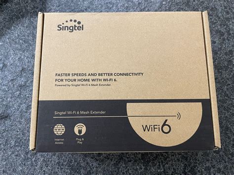 Singtel Wi Fi 6 Mesh Extender Computers Tech Parts Accessories Networking On Carousell