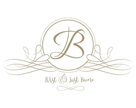 Letter B Monogram Customize Online Instant Download