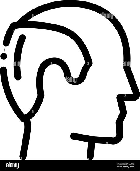 Man Hair Loss Icon Vector Outline Illustration Stock Vector Image And Art