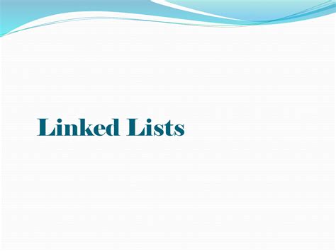 Solution Linked Lists Ppt Studypool