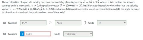 solved the acceleration of a particle moving only on a
