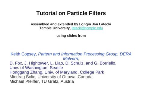 PPT Particles Filter DOKUMEN TIPS