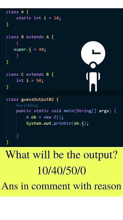 Guess The Output 2 🙂 In Java Java Inheritance Javaprogramming
