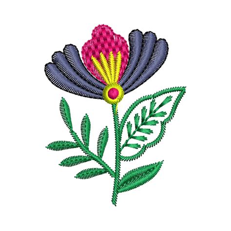 Lazy Daisy Embroidery Flower