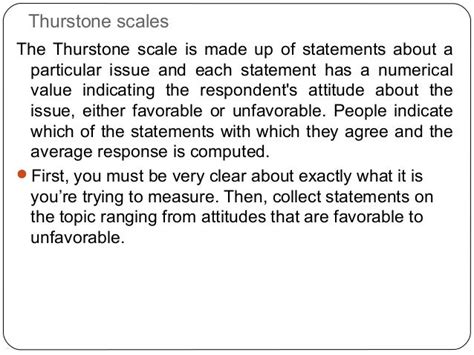 attitude mesurement and scaling