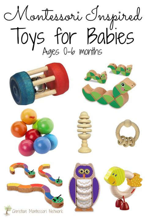 Montessori Inspired Toys for Babies Ages 0-6 months | Montessori baby ...