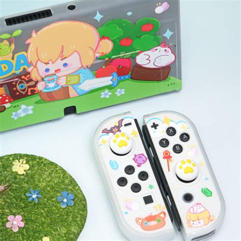 Cute Breath Of The Wild Switch Oled Cover Zelda Botw Link Switch Case Regisbox