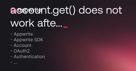 Accountget Does Not Work After Authenticating With Oauth2 Threads