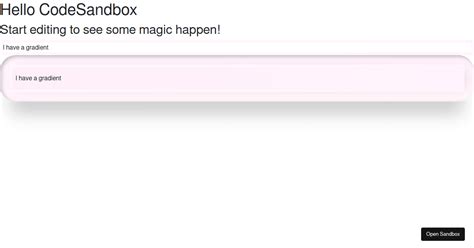 Linear Gradient Border Codesandbox
