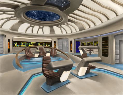 Galaxy Class Starship Bridge