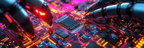 Robotic Precision In Circuitry Assembly Automation Technology Precision