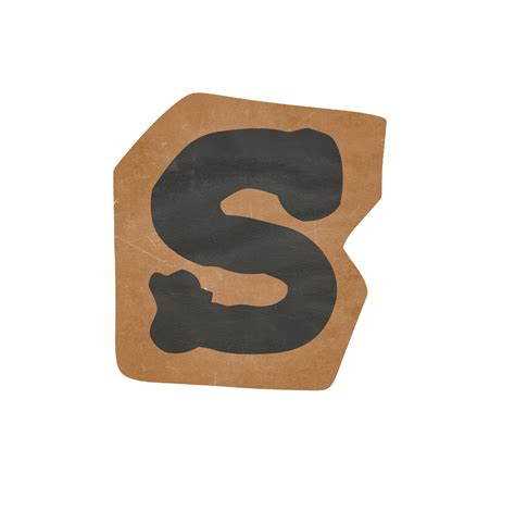 Free letra del alfabeto de máquina de escribir vintage s PNG