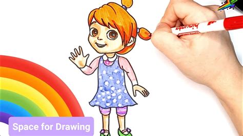 How To Draw Yoyo From Cocomelon Easy Drawing Youtube