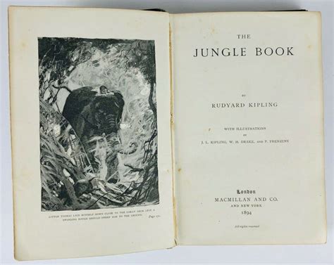 Rudyard Kipling The Jungle Book And Second Jungle Book First Edition