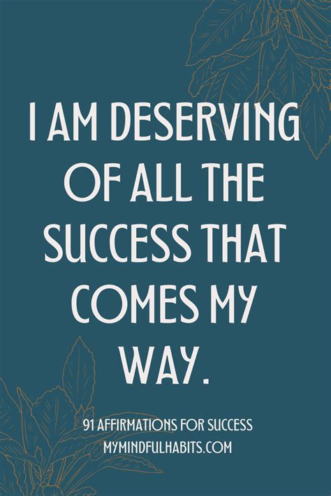 91 Positive Affirmations For Success In Life