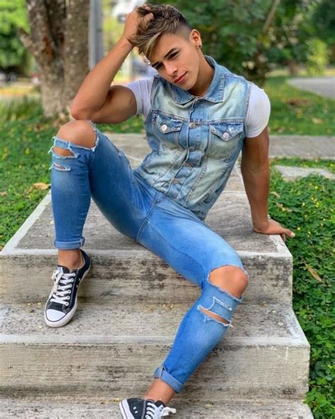Denim Outfit Hombre Outfits Casuales Chicos Juvenil Look Jeans