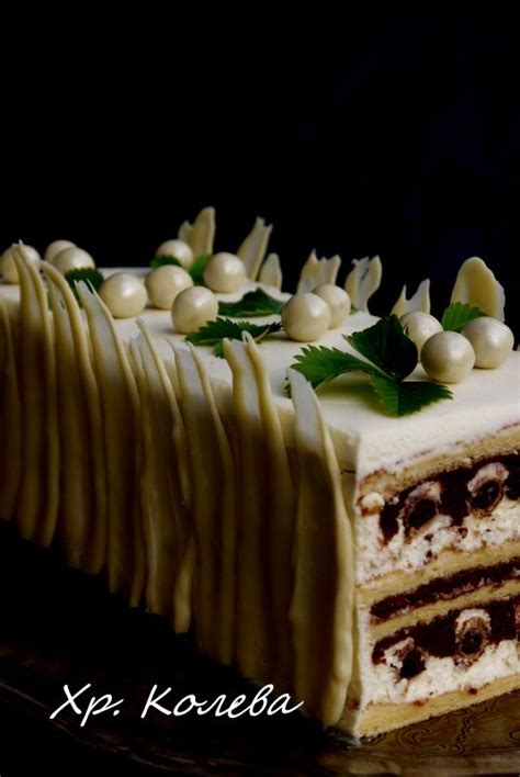 Торта с шоколадови пурички