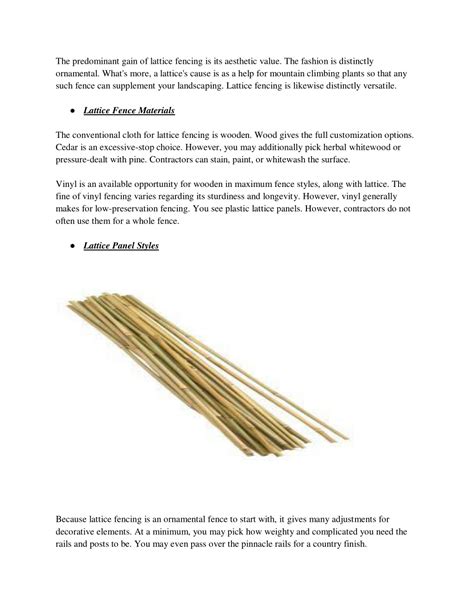 Ppt Why It Is Crucial To Choose Lattice Fencing Powerpoint