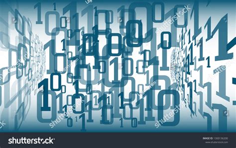 Cyber Security Big Data Vector Binary Stock Vector Royalty Free